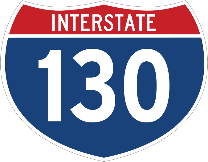 Interstate 130 Sign Sticker