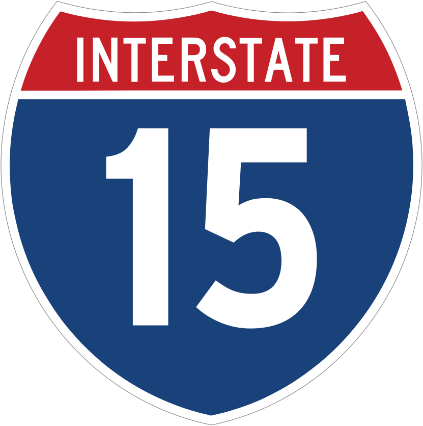 Vibrant, High-Quality Interstate 15 Sign Magnets