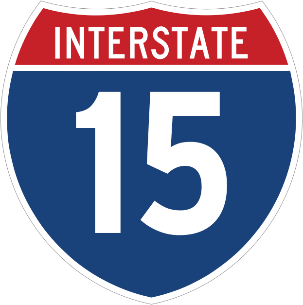 Vibrant, High-Quality Interstate 15 Sign Magnets