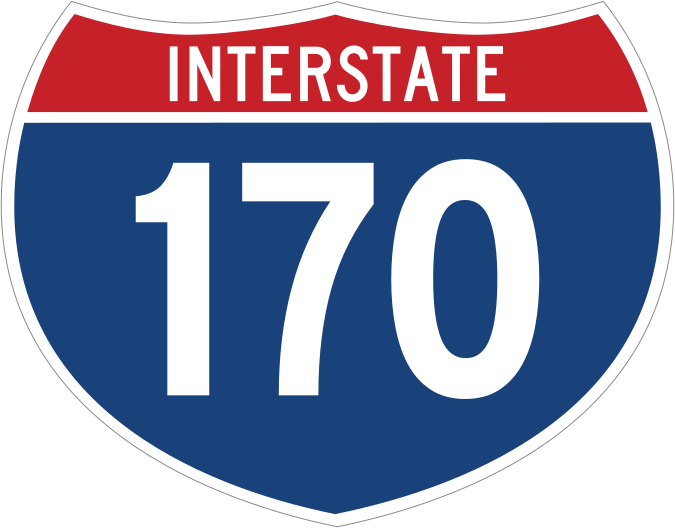 Interstate 170 Sign Sticker