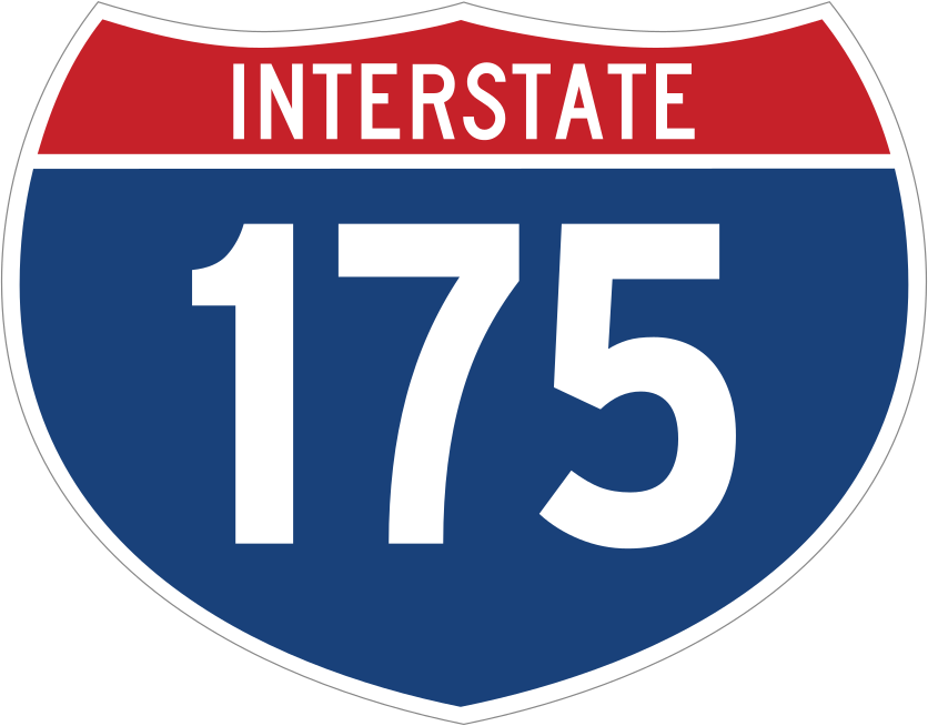 Order Your Interstate 175 Sign Sticker Today - Free Shipping!