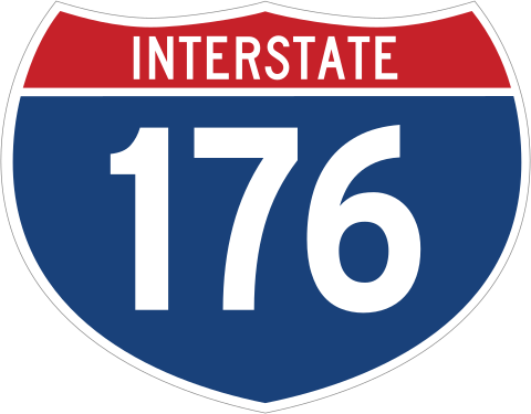 Interstate 176 Sign Sticker - 50+ Color Options!