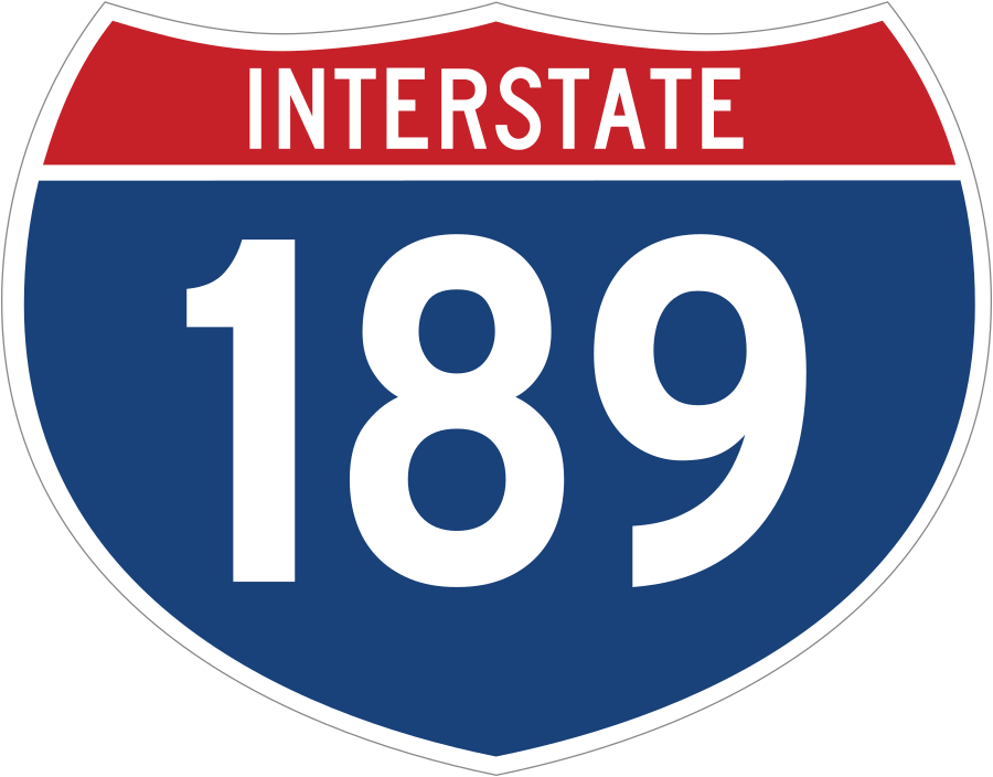 Interstate 189 Sign Sticker Shipped Fast & Free!