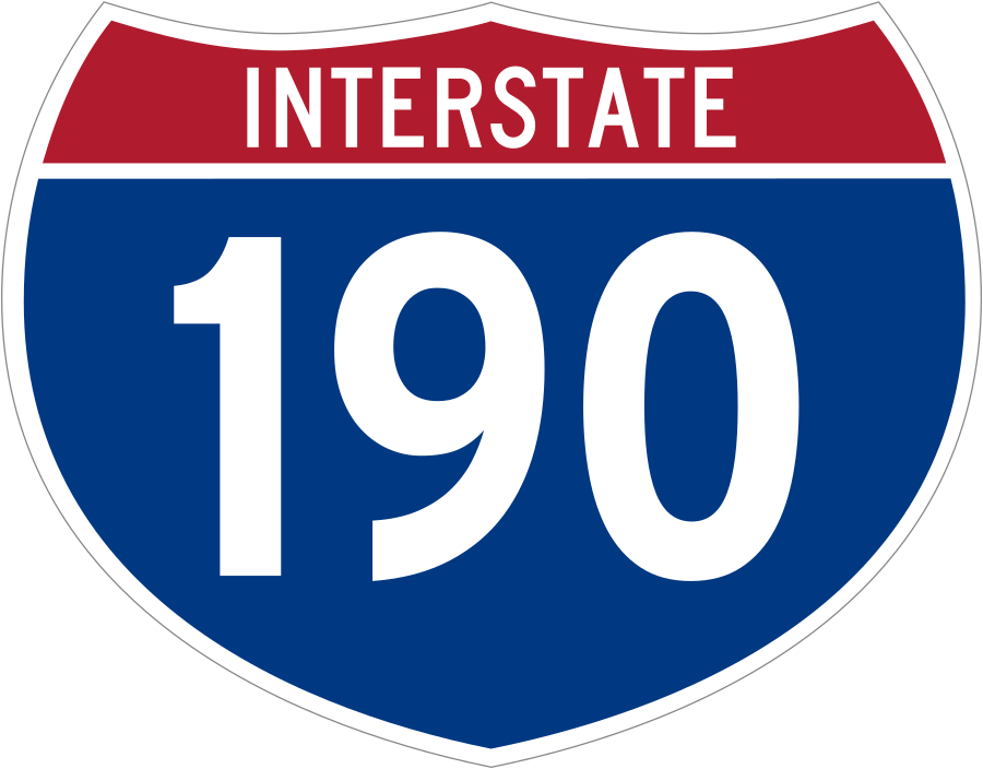 Interstate 190 Sign Sticker