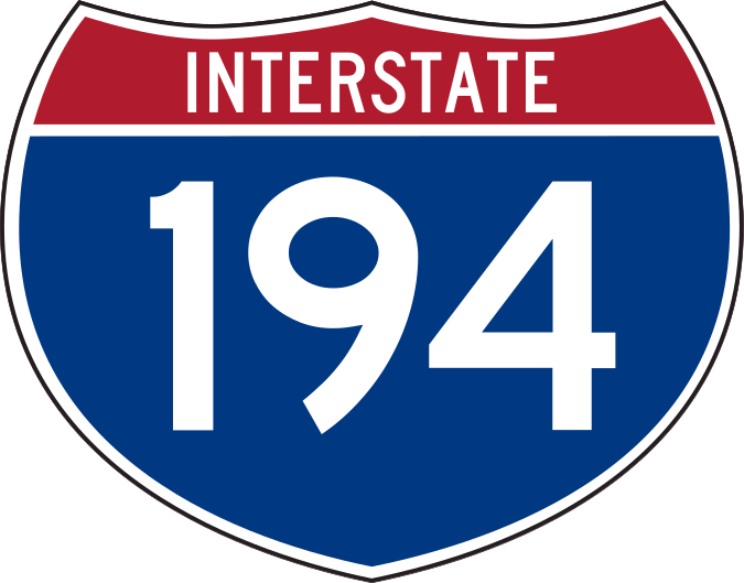 Order Your Interstate 194 Sign Sticker Today - Free Shipping!