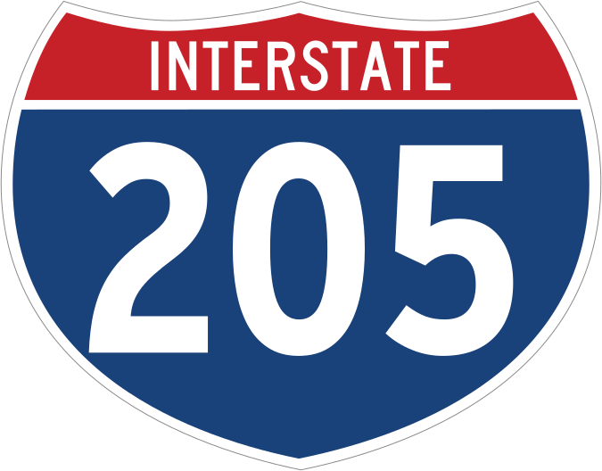Order Your Interstate 205 Sign Sticker Today - Free Shipping!