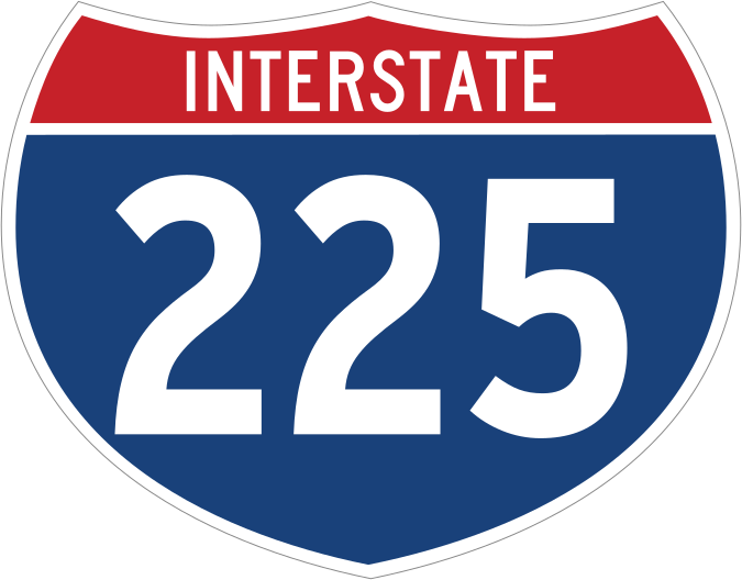 Interstate 225 Sign Sticker