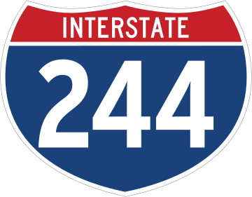 Order Your Interstate 244 Sign Sticker Today - Free Shipping!