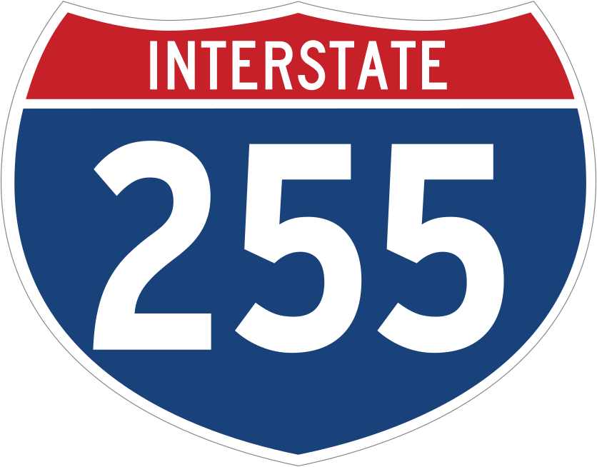 Interstate 255 Sign Sticker Shipped Fast & Free!