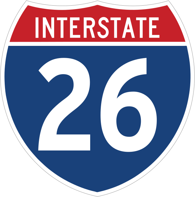 Interstate 26 Sign Sticker Shipped Fast & Free!