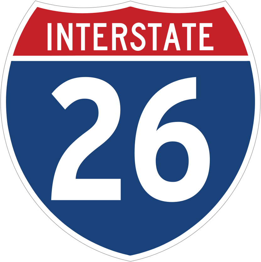 Interstate 26 Sign Sticker Shipped Fast & Free!