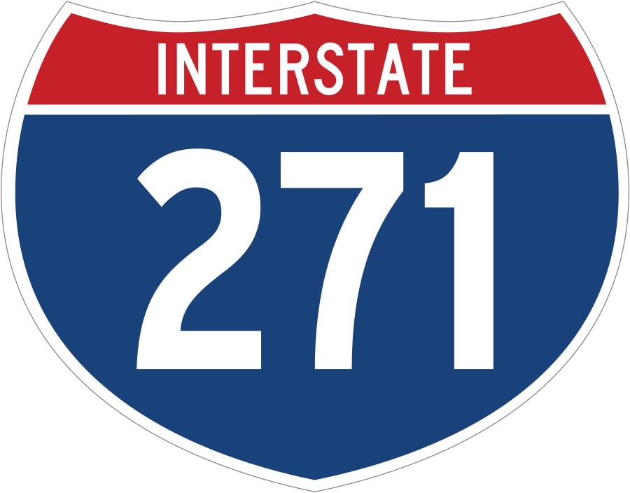 Interstate 271 Sign Sticker Shipped Fast & Free!