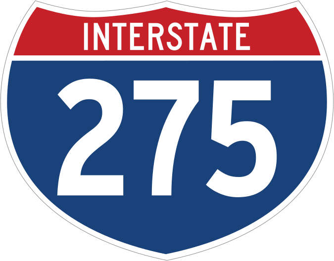 Interstate 275 Sign Sticker