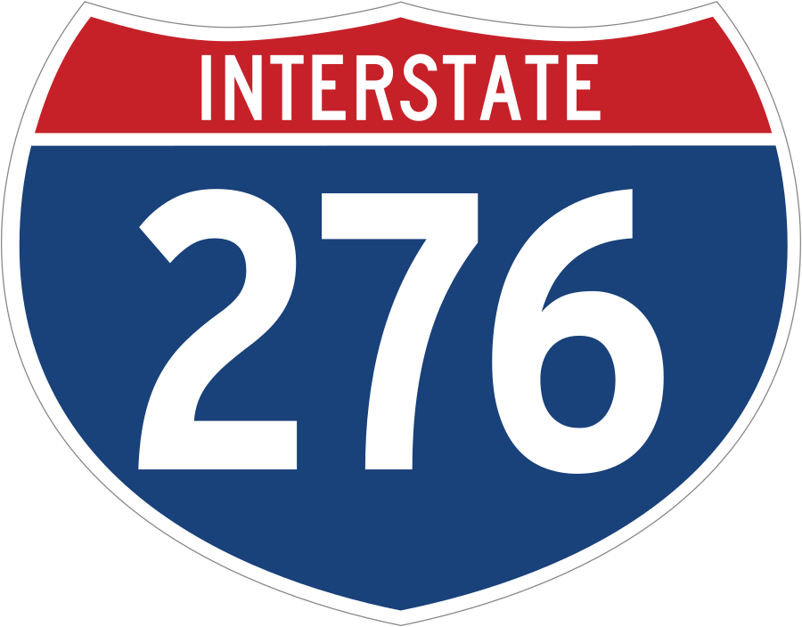 Interstate 276 Sign Sticker