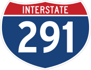 Vibrant, High-Quality Interstate 291 Sign Stickers
