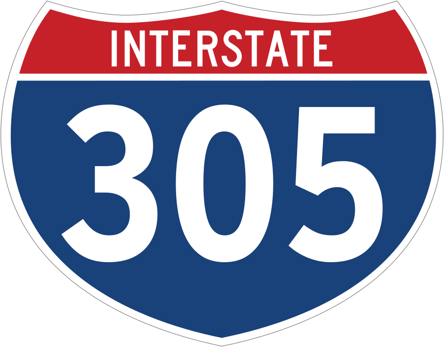 Interstate 305 Sign Sticker