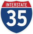 Vibrant, High-Quality Interstate 35 Sign Stickers