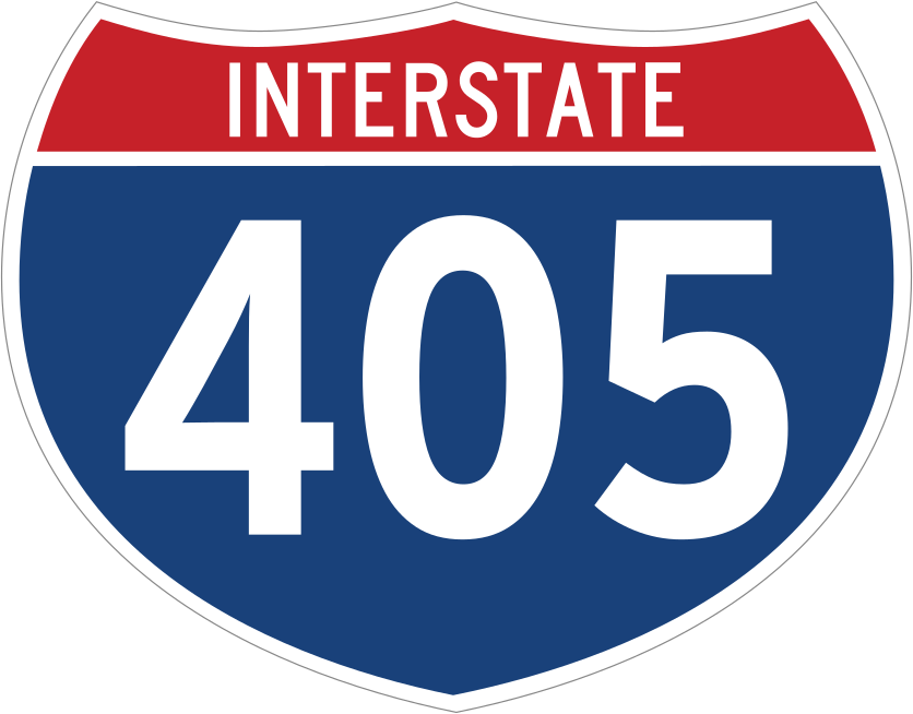 Interstate 405 Sign Sticker Shipped Fast & Free!