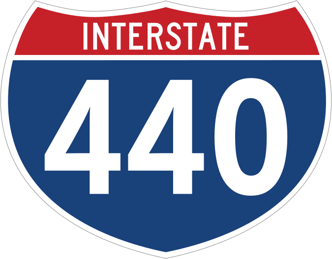 Interstate 440 Sign Sticker