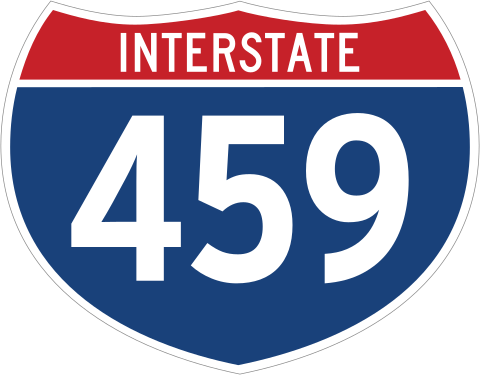 Vibrant, High-Quality Interstate 459 Sign Magnets