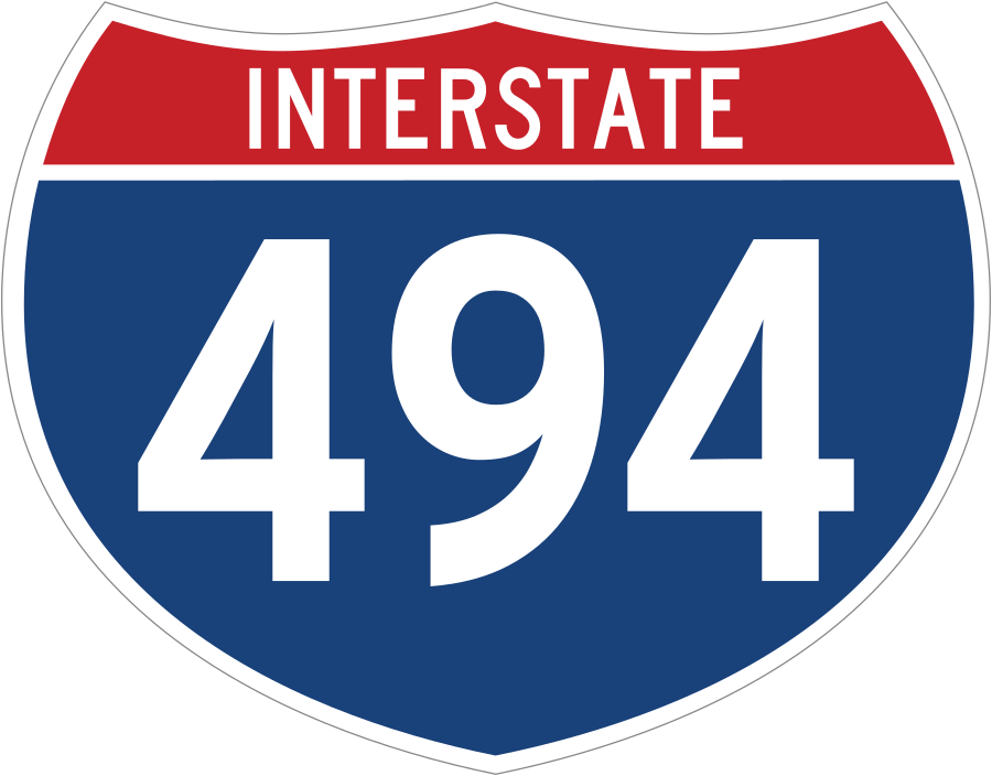 Interstate 494 Sign Sticker