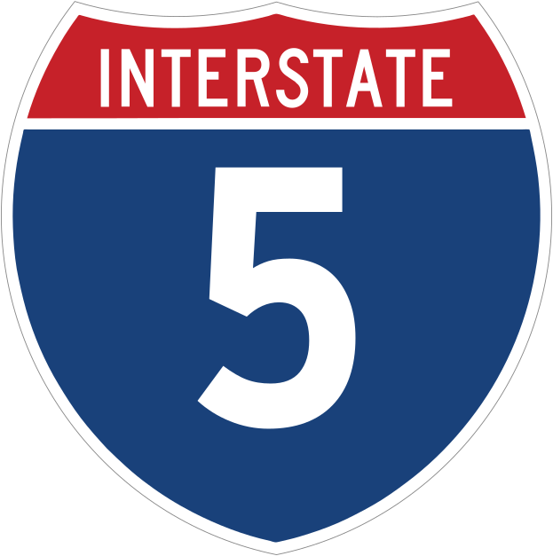 Order Your Interstate 5 Sign Sticker Today - Free Shipping!