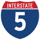 Order Your Interstate 5 Sign Sticker Today - Free Shipping!