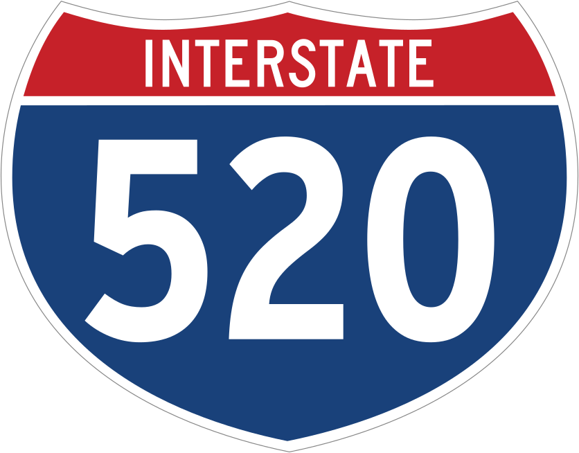 Interstate 520 Sign Sticker Shipped Fast & Free!