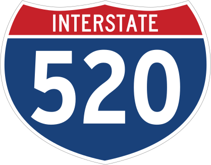 Interstate 520 Sign Sticker Shipped Fast & Free!