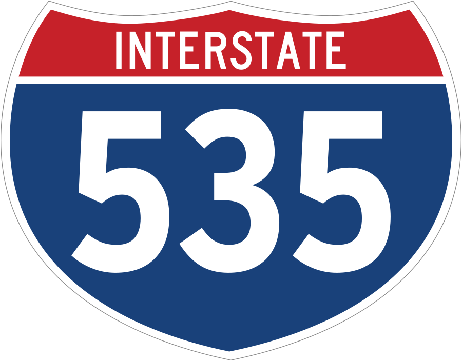 Order Your Interstate 535 Sign Sticker Today - Free Shipping!