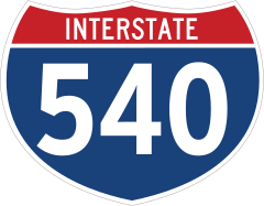 Interstate 540 Sign Sticker - 50+ Color Options!