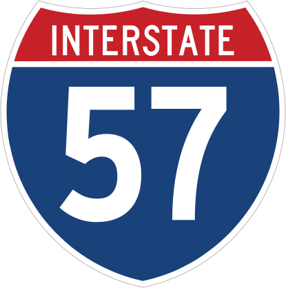 Order Your Interstate 57 Sign Magnet Today - Free Shipping!