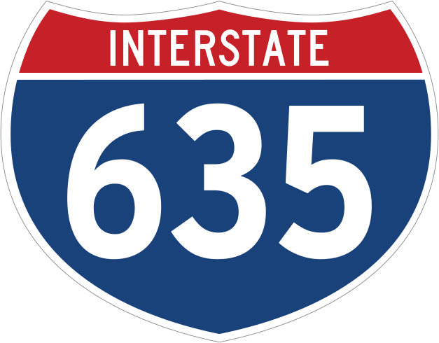 Vibrant, High-Quality Interstate 635 Sign Magnets