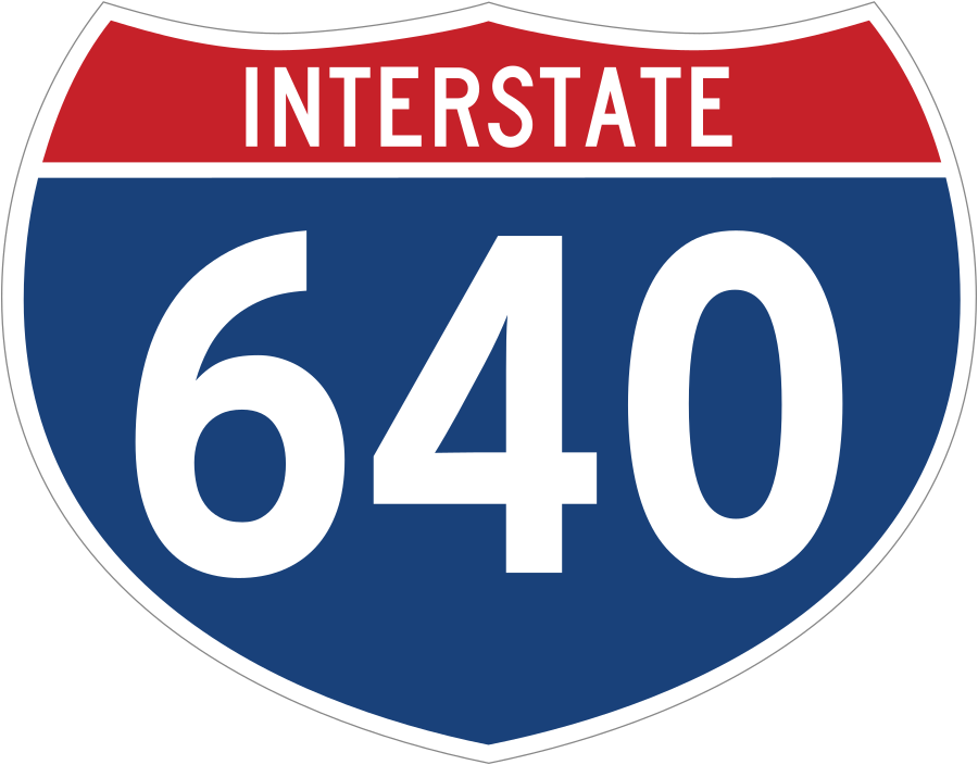 Interstate 640 Sign Sticker