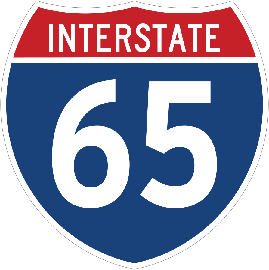 Interstate 65 Sign Sticker Shipped Fast & Free!