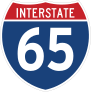 Interstate 65 Sign Sticker Shipped Fast & Free!