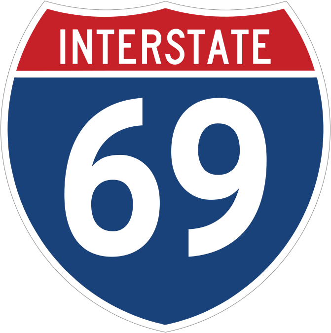Interstate 69 Sign Sticker