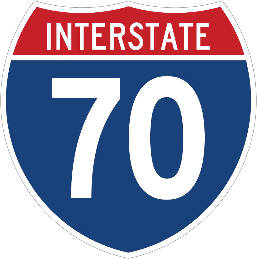 Vibrant, High-Quality Interstate 70 Sign Magnets