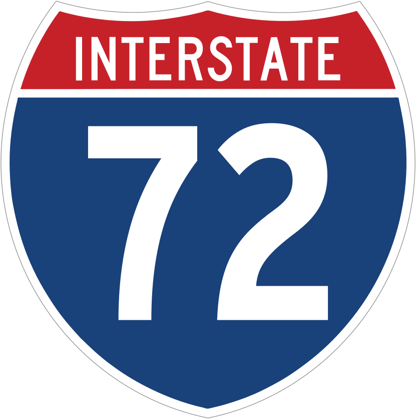 Vibrant, High-Quality Interstate 72 Sign Magnets