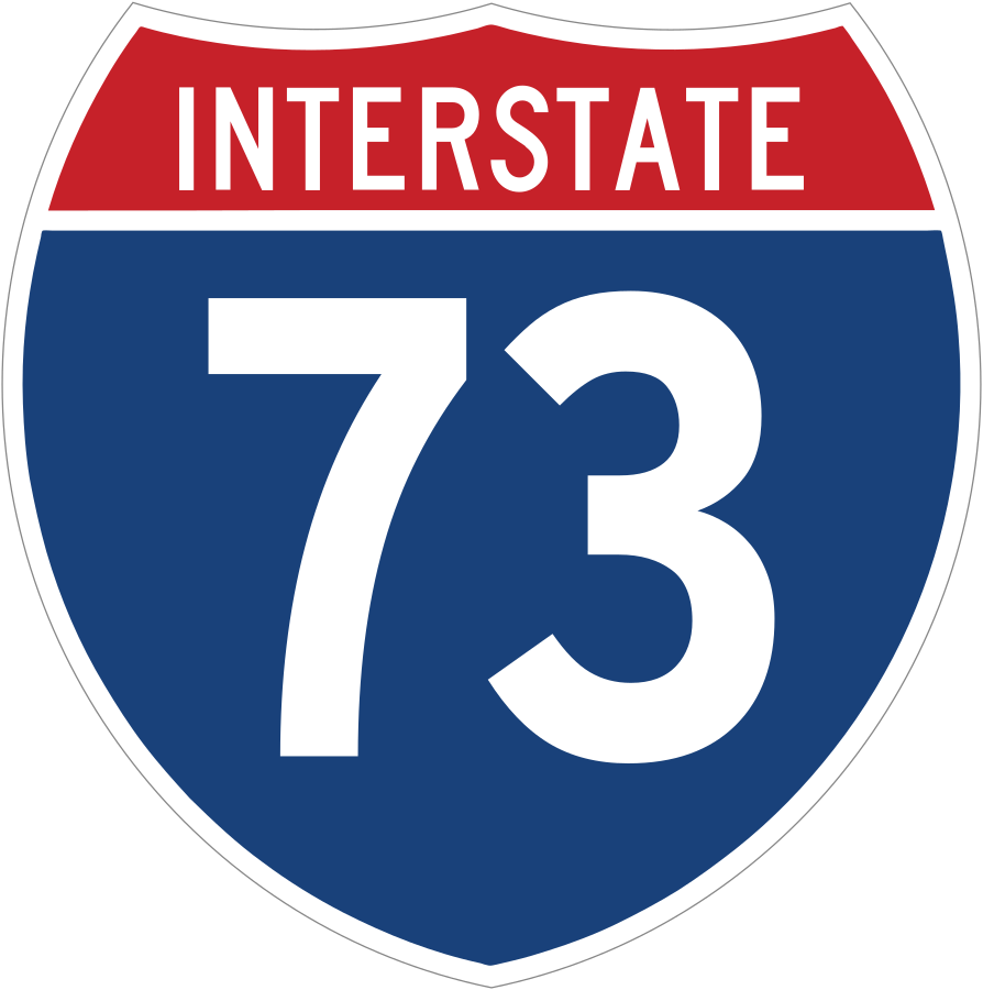 Interstate 73 Sign Sticker