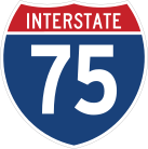 Vibrant, High-Quality Interstate 75 Sign Stickers