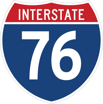 Order Your Interstate 76 Sign Sticker Today - Free Shipping!
