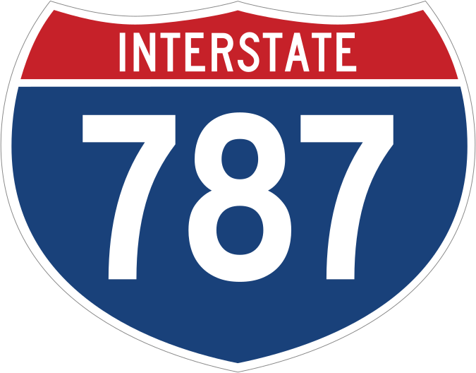 Interstate 787 Sign Sticker - 50+ Color Options!