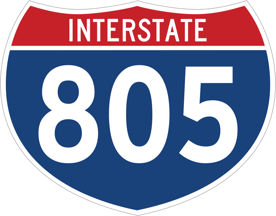 Interstate 805 Sign Sticker