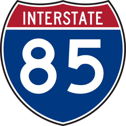 Interstate 85 Sign Sticker - 50+ Color Options!