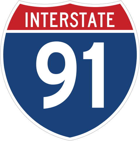 Interstate 91 Sign Sticker - 50+ Color Options!