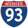 Interstate 93 Sign Sticker - 50+ Color Options!
