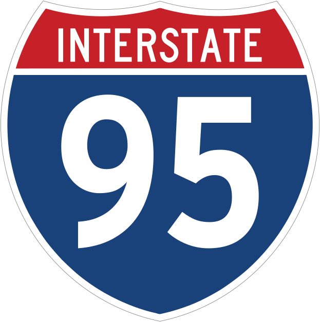 Interstate 95 Sign Sticker - 50+ Color Options!