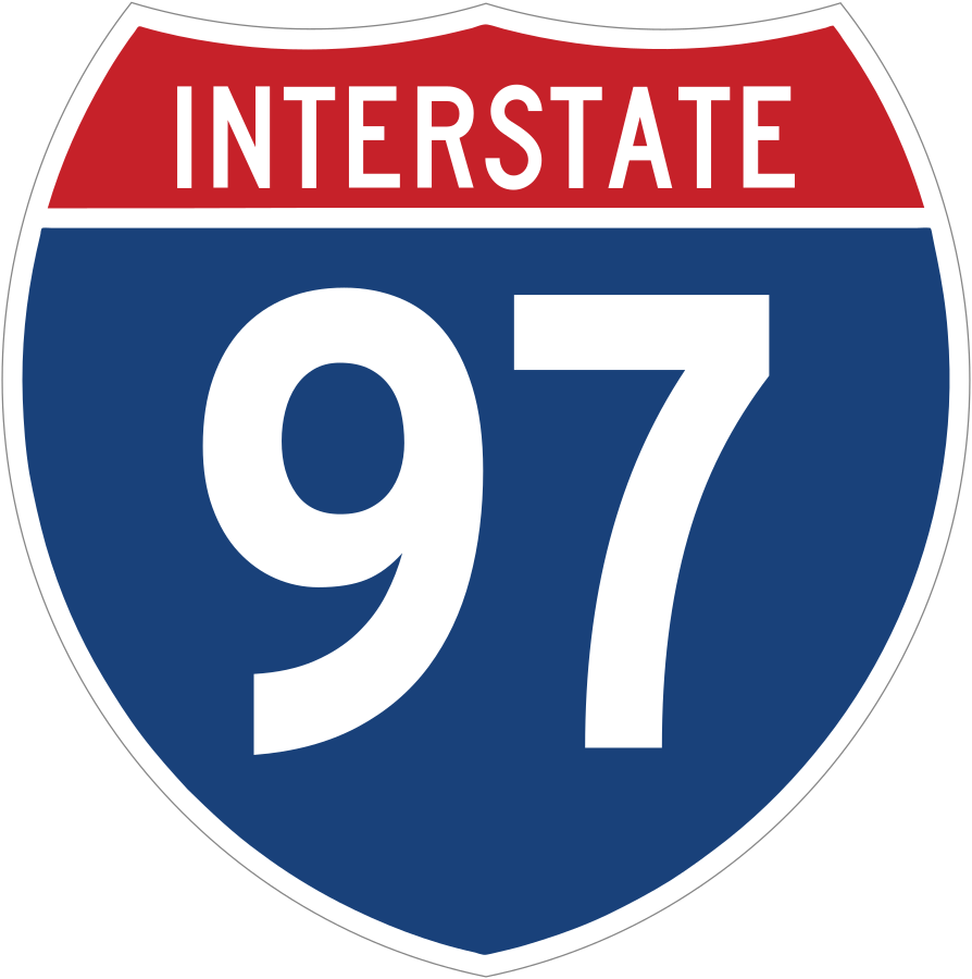 Interstate 97 Sign Sticker