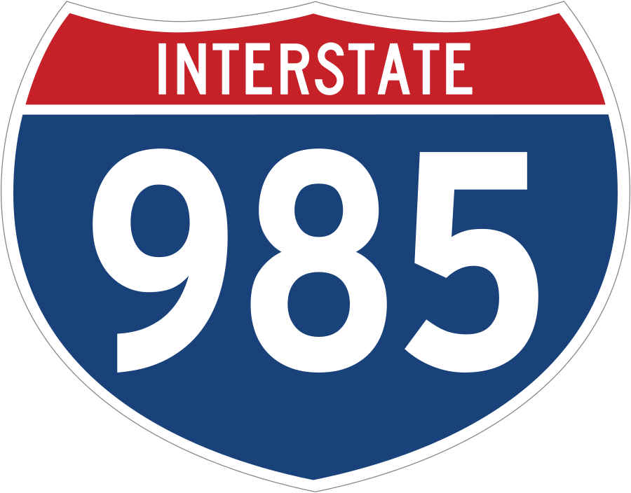 Interstate 985 Sign Sticker